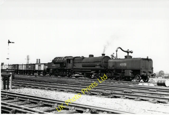 RAILWAY PHOTO EX LMS 2-6-6-2 Garratt 47973 freight train unknown ...