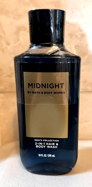 BATH & BODY Works MIDNIGHT BODY WASH HAIR SHOWER GEL 10 oz Men NEW ...