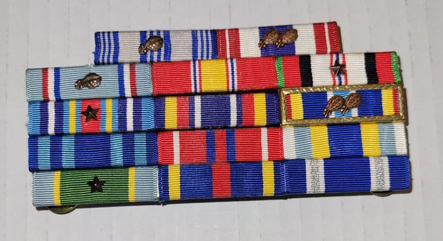 U.S. AIR FORCE USAF 14 Ribbon Bar Rack Oak Leaves Bronze Stars $19.98 ...