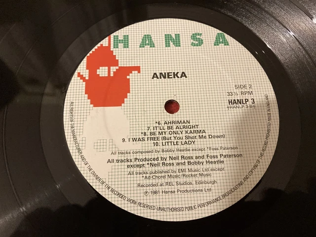 ANEKA SELF TITLED Rare 1981 Uk Hansa Disco Vinyl Lp Nice Copy Free Uk ...