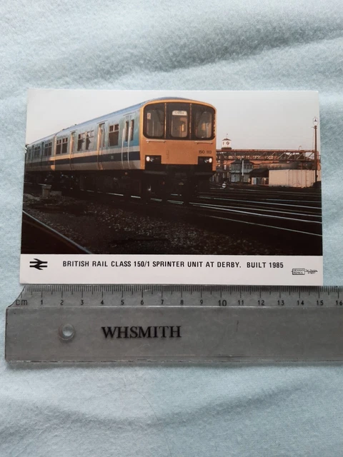 BRITISH RAIL POSTCARD. Class 150/1 Sprinter Unit at Derby. 1985 £1.00 ...