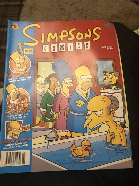 SIMPSONS COMICS BATMAN! Bart gets into the swing issue #106 bongo ...