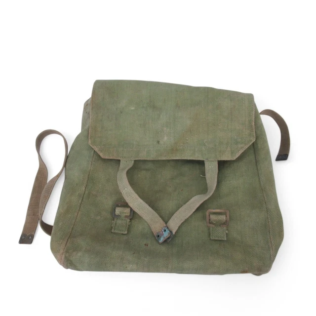 ORIGINAL WW2 BRITISH Army Green Canvas Bata Backpack Dated 1943 ...