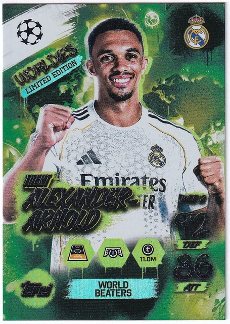 2025/26 MATCH ATTAX Uefa 'World Beaters' Trent Alexander-Arnold - Real ...