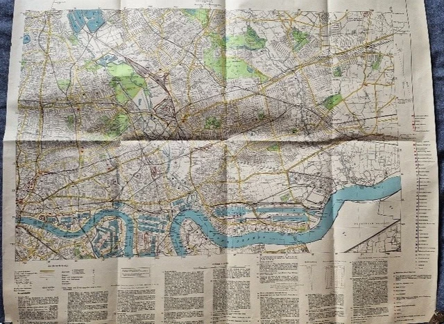 RARE WW2 GERMAN Wehrmacht Map London - Invasion Of Britain - Blitz ...
