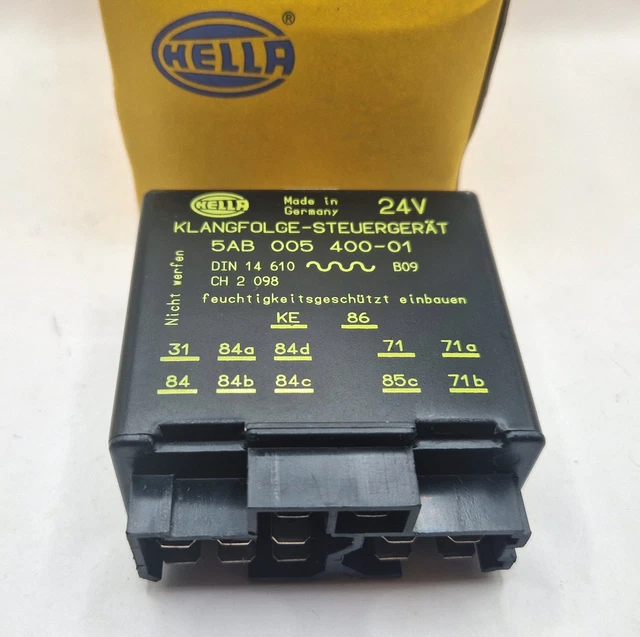 HELLA 5AB005400-01 STEUERGERÄT Relais Klangfolge-Steuergerät 12V ...