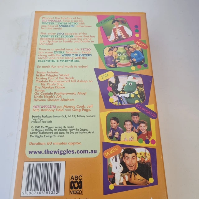 THE WIGGLES VHS Tape ABC Kids Vintage Wiggles Original Cast Bulk Lot 9 ...