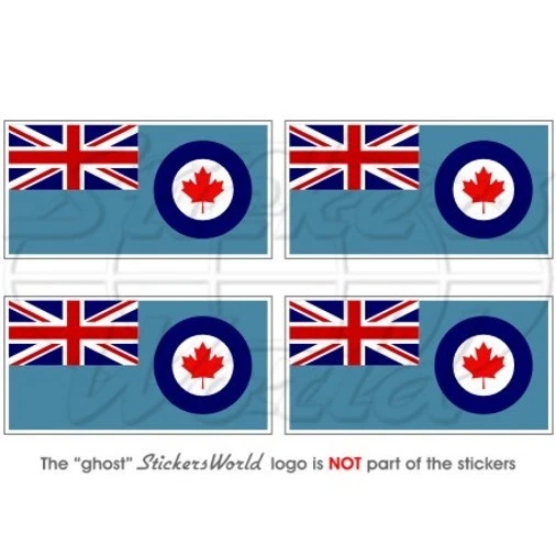 CANADA CANADIAN AIR Force RCAF Flag Shaper 50mm Vinyl Sticker x4 £3.23 ...