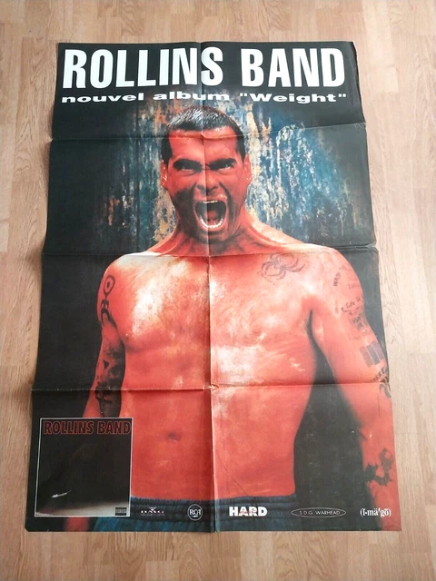 RARE 90'S VINTAGE affiche Album ROLLINS BAND/HENRY ROLLINS EUR 75,00 ...