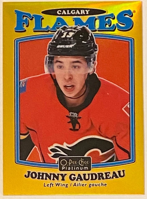 2016-17 O-PEE-CHEE PLATINE JOHNNY GAUDREAU #R-27 or arc-en-ciel #30/149 ...