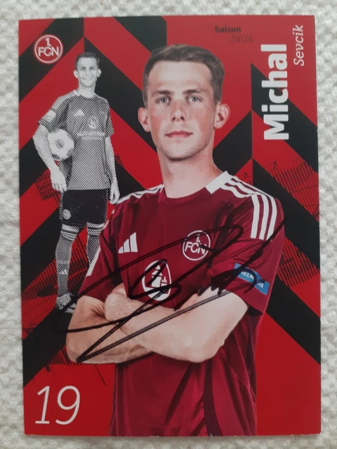 AUTOGRAMMKARTE MICHAL SEVCIK 1. FC Nürnberg Saison 2024/2025 EUR 1,00 ...