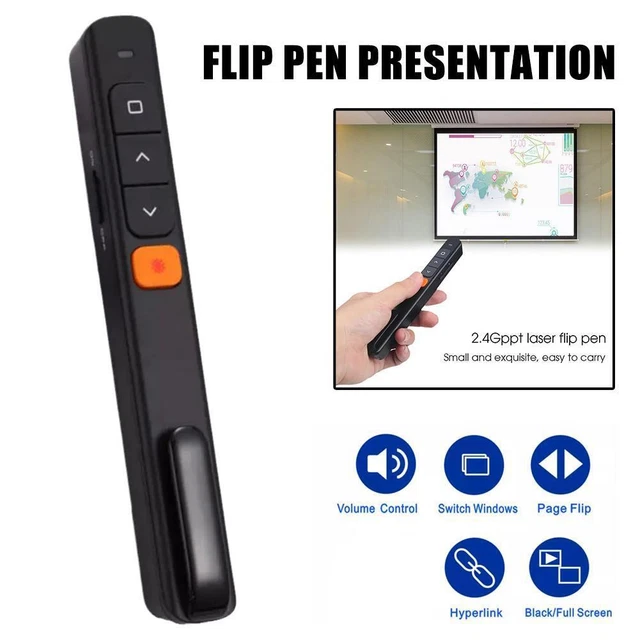 PRESENTATION CLICKER WIRELESS Presenter Pointer PPT Slide Advancer ...