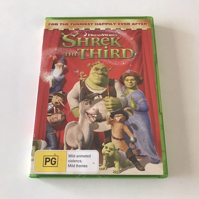 SHREK THE THIRD DVD Reg 4 PAL Animated DreamWorks Movie Mike Myers ...