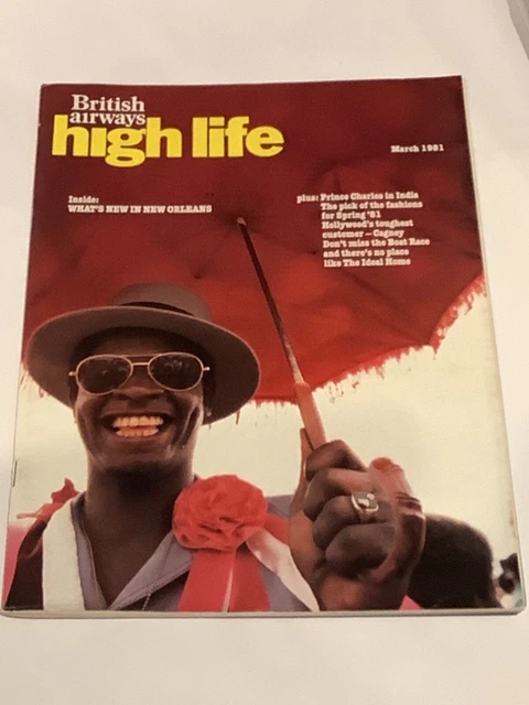 BRITISH AIRWAYS HIGH Life inflight magazine March 1981 New Orleans ...