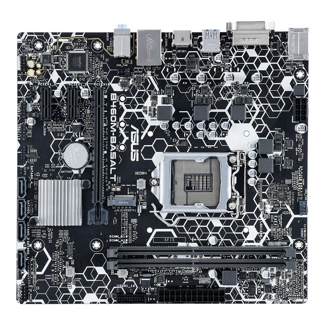 ASUS B460M-BASALT MOTHERBOARD Intel B460 LGA 1200 DDR4 M.2 mATX DVI-D ...