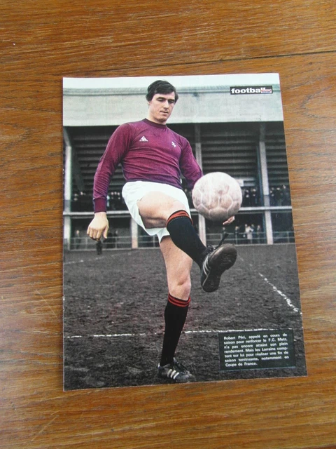 PHOTO-POSTER FOOTBALL VINTAGE : ROBERT PERI FC METZ Saison 1969-1970 ...