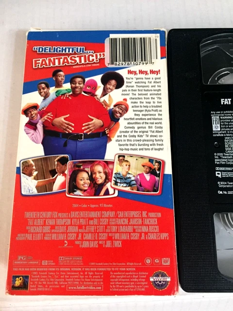 FAT ALBERT VHS tape Ships Free Same Day With Tracking £9.37 - PicClick UK