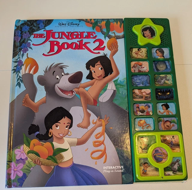RARE VINTAGE WALT Disney Jungle Book Play-A-Sound Book 2003 Interactive ...