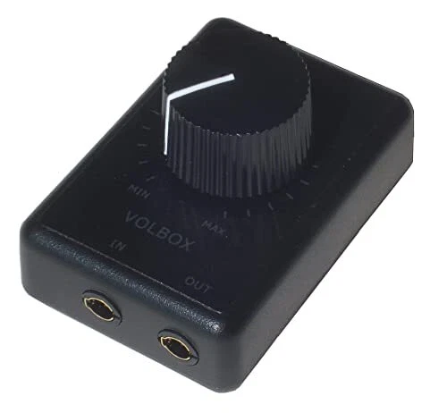 VOLBOX INLINE AUDIO volume control attenuator 3.5mm 1/8" aux $23.19 ...
