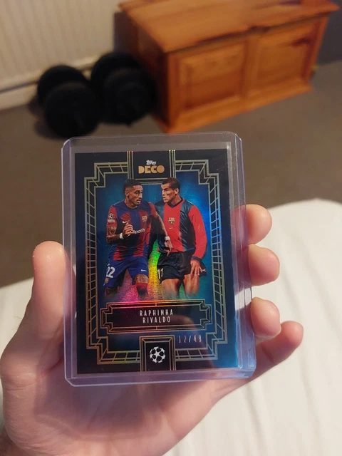 RAPHINA RIVALDO 12/49 Then And Now Fc Barcelona Topps Déco 23/24 EUR 20 ...