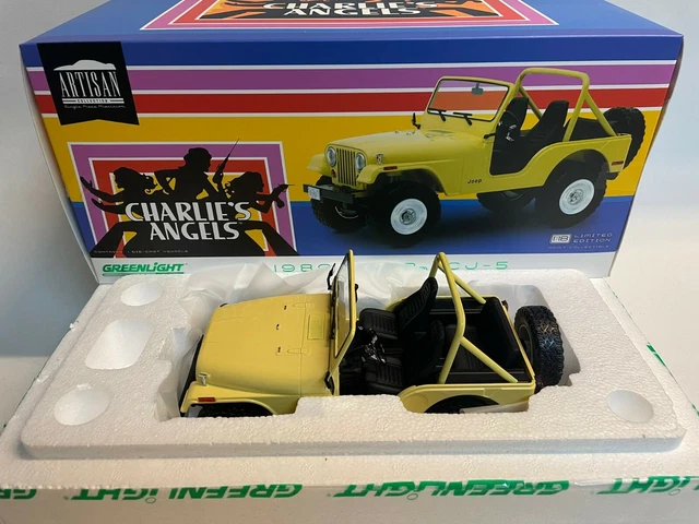 GREENLIGHT ARTISAN JEEP CJ-5 CHARLIE'S ANGELS 1980 1/18 19078 EUR 90,28 ...