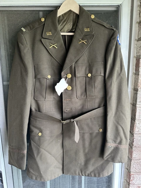 WWII US ARMY Officer Ike Jacket 1942 Class A Uniform Lt. Roth Size 40 £ ...