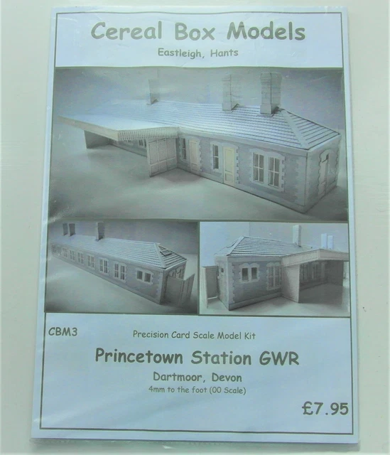CEREAL BOX MODELS 00 Gauge Scale Model Card Kit - CBM3 Princetown ...