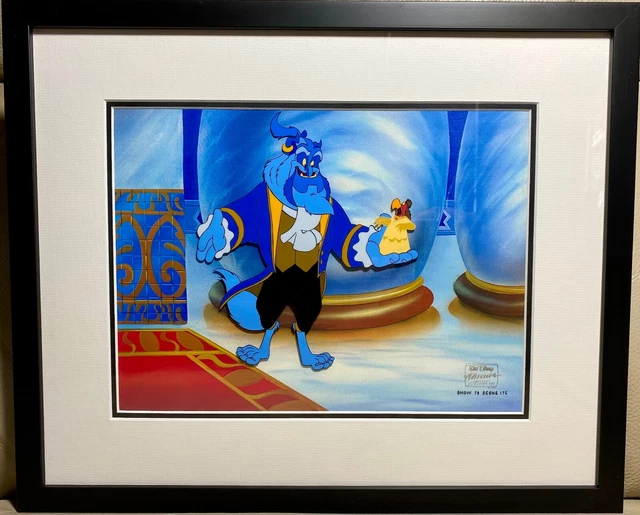 DISNEY ALADDIN TV Series 1994-95 Original Production Cel Genie As Beast ...
