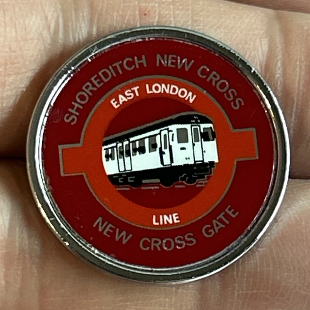 ENAMEL PIN BADGE London Underground East London Line Tube Train ...