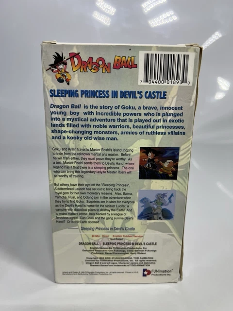 DRAGON BALL - Sleeping Princess in Devils Castle (VHS, 1999, EDITED ...
