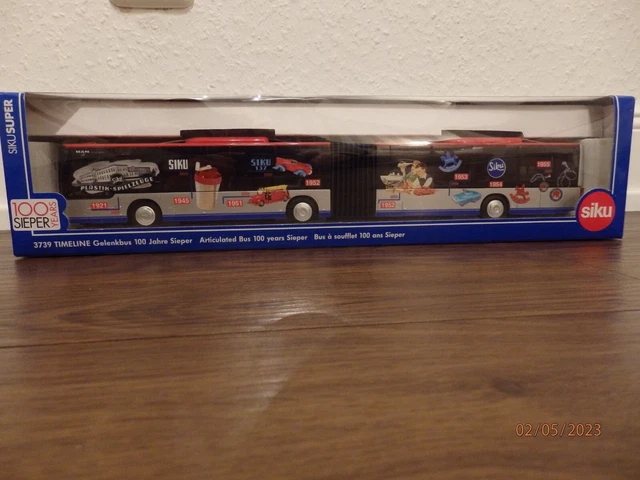SIKU SUPER 3739 Timeline Gelenkbus 100 Jahre SIEPER Limitiert EUR 29,08 ...