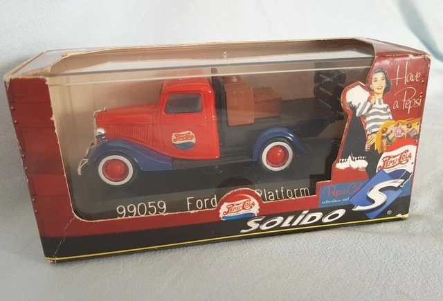 SOLIDO 99059 FORD V8 Platform Truck Pepsi Cola Dans Boite Originale France EUR 23,00 - PicClick FR