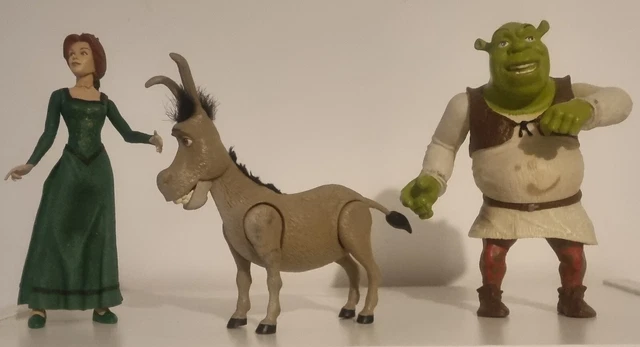 HASBRO DREAMWORKS SHREK, Fiona And Donkey Figures. 7 Inch. Vintage. £30 ...