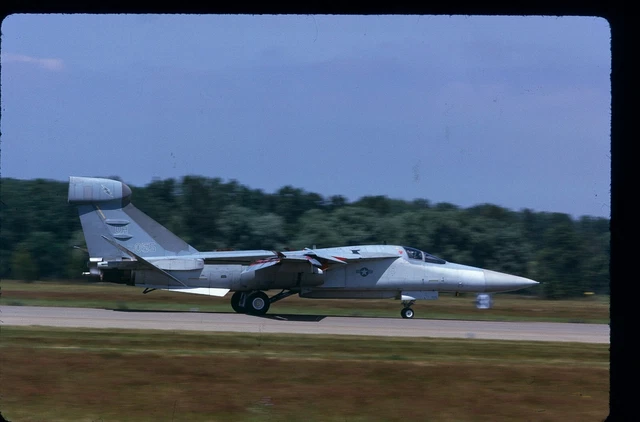 712-12 ORIGINAL K64 AIRCRAFT SLIDE: USAF GD EF-111A Raven 66-6055/UH ...