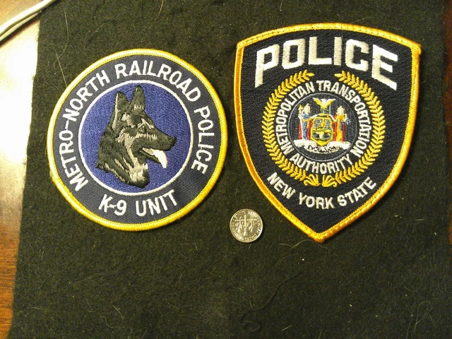NEW YORK METRO North Railroad Police Canine K9 Dog patch & current ...