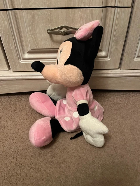 VIVID TOYS DISNEY Minnie Mouse in pink outfit plush 18” soft toy £6.51 ...