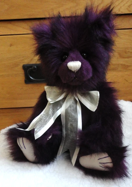CHARLIE BEARS PROFESSOR Plum Charlie Bears Exclusive Plush Bear with ...