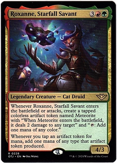 MTG OUTLAWS OF Thunder Junction Roxanne, Starfall Savant (Rare) EUR 1 ...