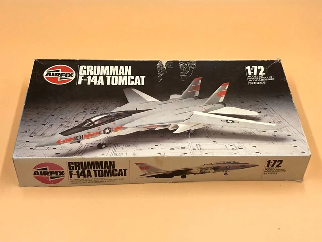 AIRFIX VINTAGE 1986 Grumman F-14 Tomcat Series 5 1:72 £25.00 - PicClick UK