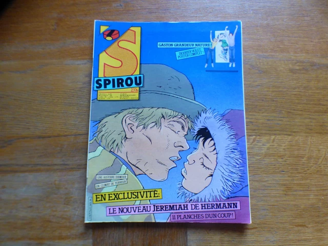 SPIROU N° 2376 POSTER GEANT GASTON LAGAFFE (4/4) + COVER HERMANN EUR 20,00 - PicClick FR