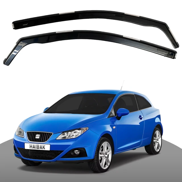 SEAT IBIZA MK4 6J 2009-2017 2 Doors Haibak Wind Deflectors Tinted 2pcs ...