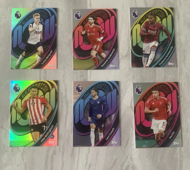 TOPPS PREMIER LEAGUE 2025/2026 Generation Now 6 Card Bundle £3.50 ...