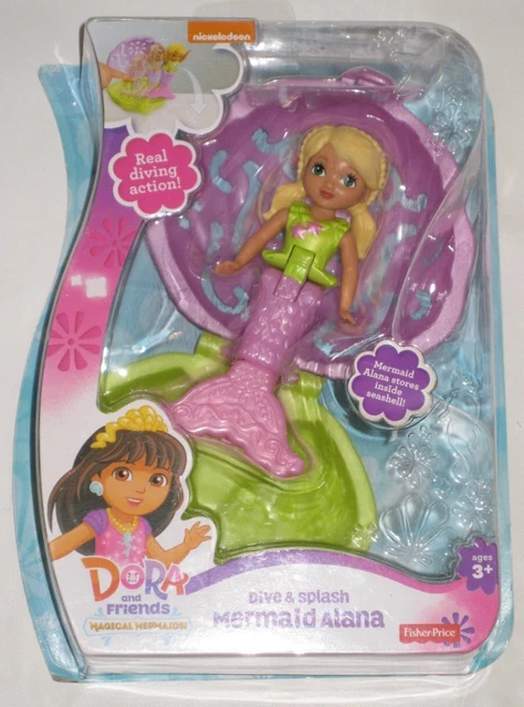 FISHER PRICE DORA and Friends DIVE & SPLASH MERMAID ALANA New Diving ...
