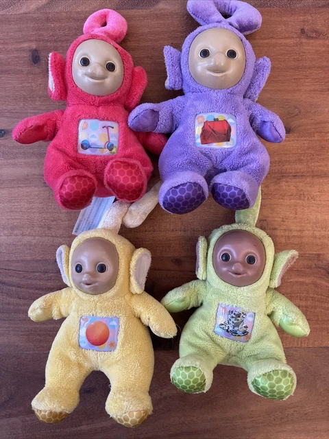 4 TELETUBBIES PLUSH Po Dipsy Tinky Winky Laa Laa Tomy 1996 Stuffed Toy ...