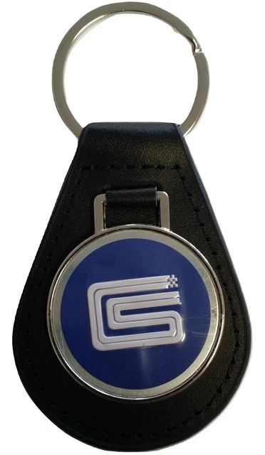 CARROLL SHELBY CS Keyring Leather Fob AC Cobra GT350 GT500 1964 1965 ...