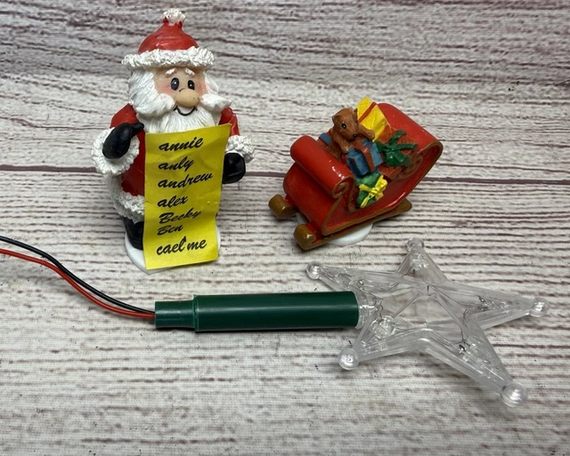 SANTAS SECRET TREE Night Before Christmas Animated Replacement Parts ...