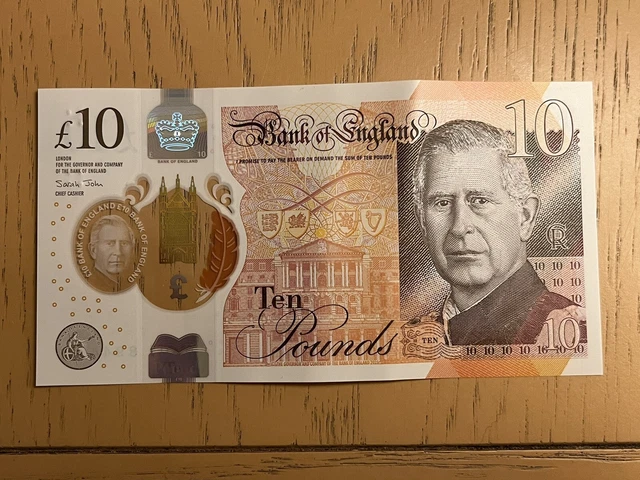 NEW KING CHARLES Ten Pound (£10) Note prefix HB01 £516.68 - PicClick UK