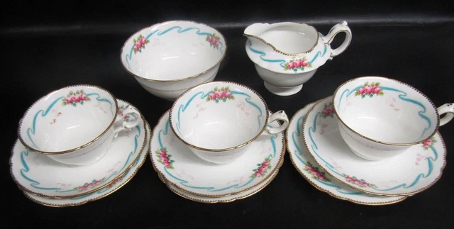 SHELLEY LATE FOLEY 11 Piece Tea Set - Pattern 8209 - Dated 1910-1916 £ ...