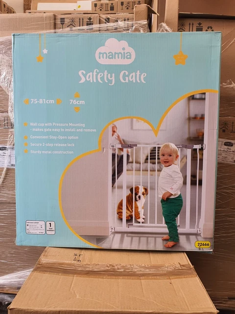 MAMIA STAIR GATE / Safety Gate - Pressure Fit 75cm-81cm £25.00 ...