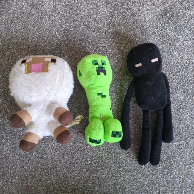 OFFICIAL MINECRAFT PLUSHIE Toys Bundle Mojang Creeper Sheep Enderman ...